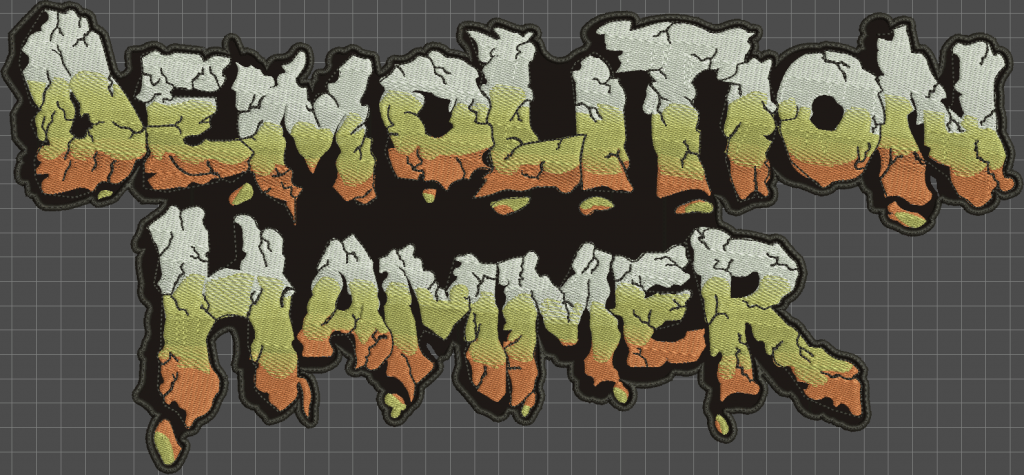 Demmolition Hammer Embroidered Patch