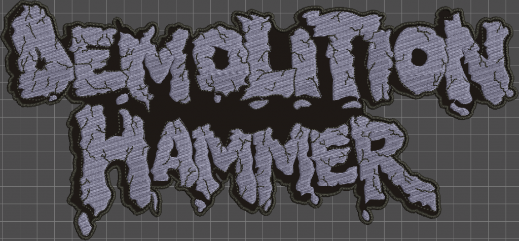 Demmolition Hammer Embroidered Patch