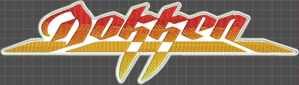 Dokken Embroidered Patch