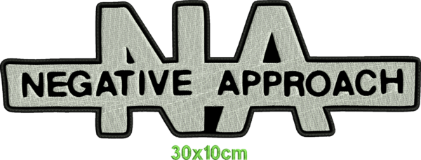 Negative Approach Embroidered Patch