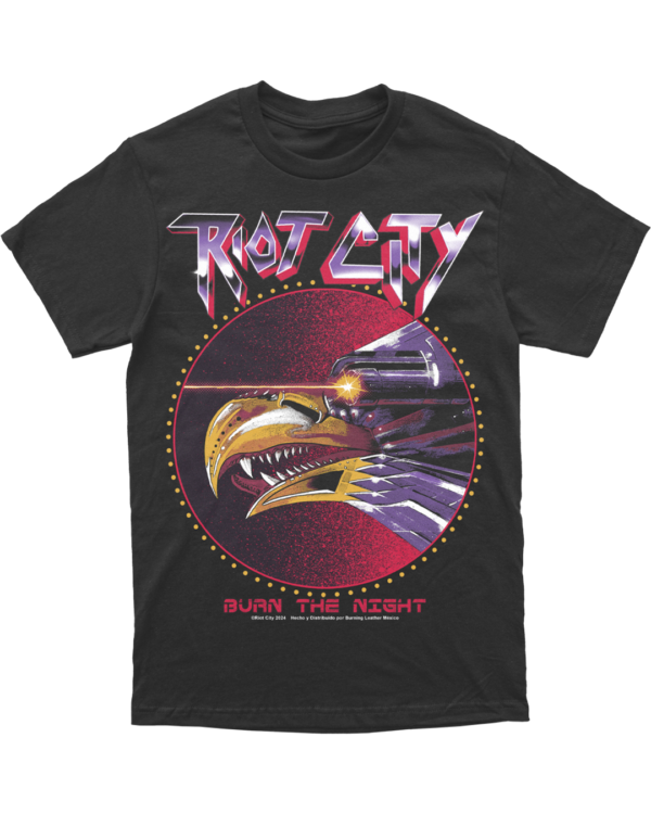 Riot City – Burn the Night Official Shirt 2024