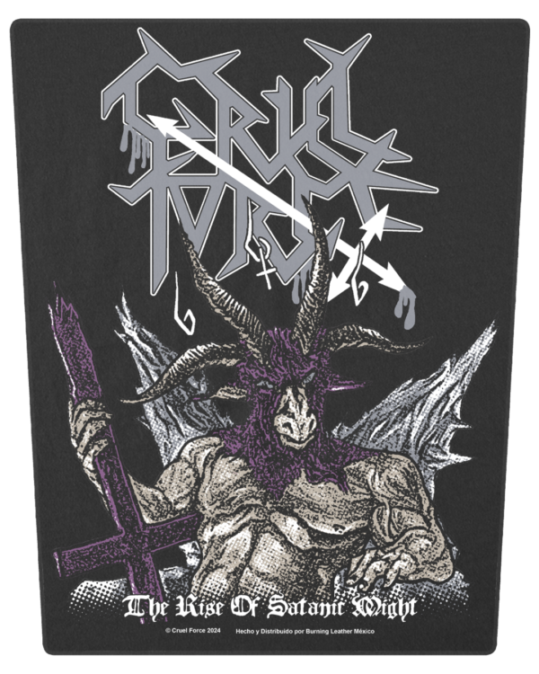 Cruel Force – The Rise Of Satanic Might Official Backpatch 2024