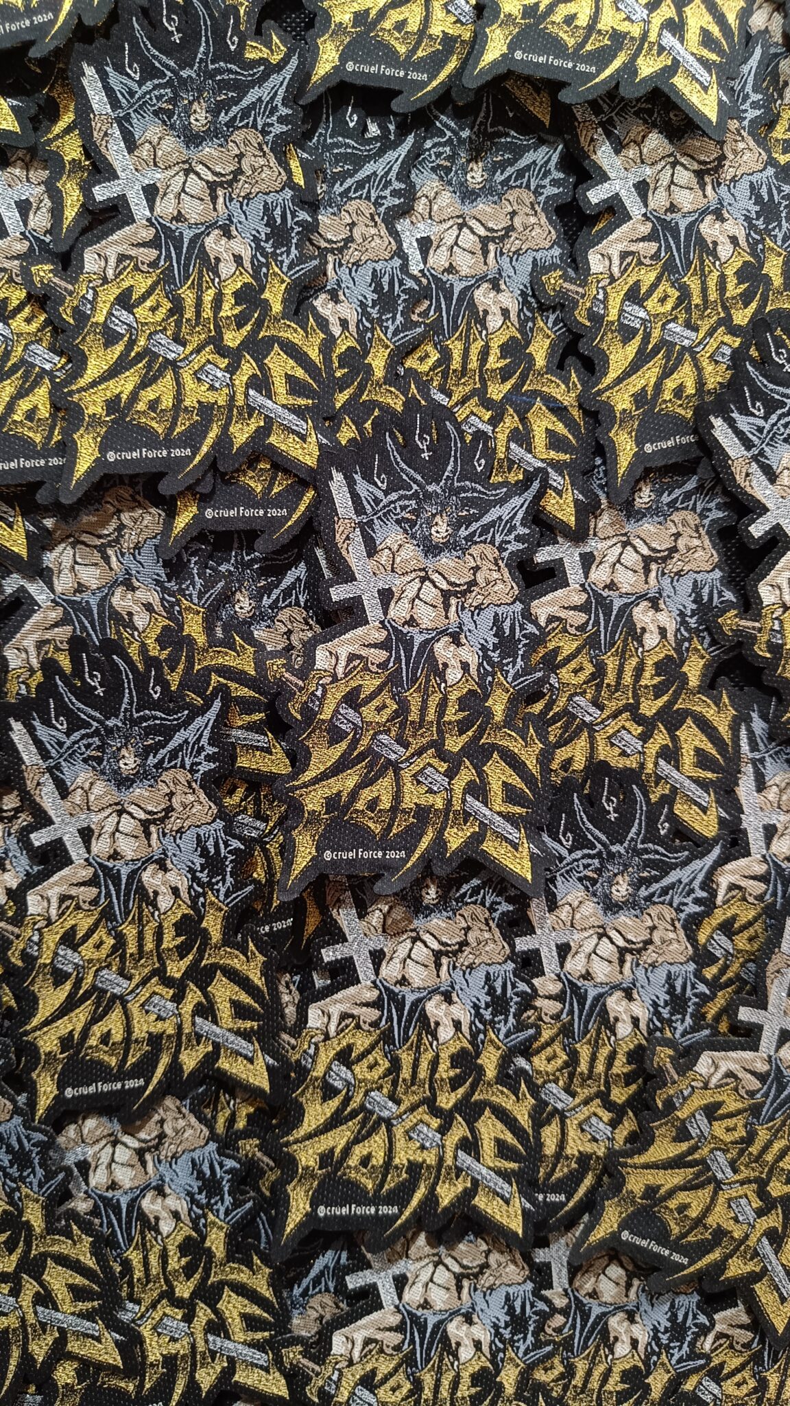 Cruel Force Shape Woven Patch